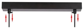 Candellux Černo-hnědý závěsný lustr Aspa pro žárovku 2x E27