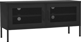 TV skříňka černá 105 x 35 x 50 cm ocel 336241