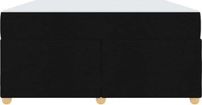 Rám postele s matrací Černá 140 x 200 cm textil 3399358