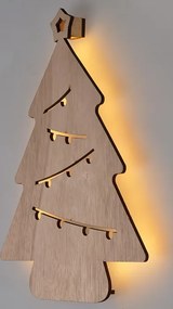 LED nástěnná dekorace vánoční stromek