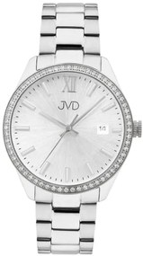 Dámské náramkové designové hodinky JVD JVD JG1011.1 se zirkony na okolo číselníku