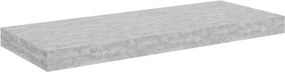 Plovoucí nástěnné police 4 ks betonově šedé 60x23,5x3,8 cm MDF 326599