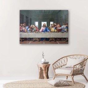 Gario Obraz na plátně Úryvek díla Poslední večeře - Leonardo da Vinci, reprodukce Rozměry: 60 x 40 cm