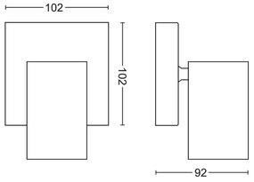 Philips 50591/30/PN - Bodové svítidlo MYLIVING KOSIPO 1xGU10/5,5W/230V