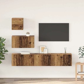 Sestava TV skříněk 4 ks Staré dřevo Kompozitní dřevo 3393435