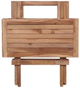 House Nordic Odkládací stolek z teakového dřeva, přírodní, 50x50x50 cm