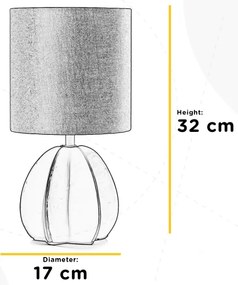 ONLI - Stolní lampa CARAMBOLA 1xE14/6W/230V hnědá