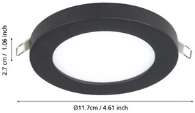 Eglo 900934 - LED Podhledové svítidlo FUEVA FLEX LED/5,5W/230V 4000K černá
