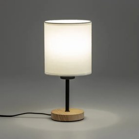 Brilagi - Stolní lampa NUBILA WOOD 1xE27/25W/230V dub/bílá