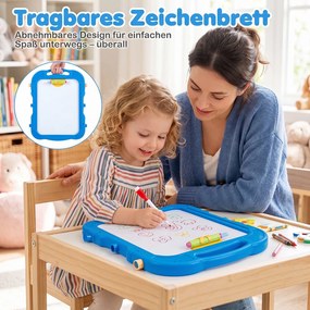 Costway 4-in-1 Dětská tabule Výškově nastavitelná Oboustranný dětský stojan