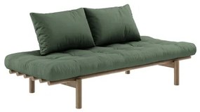 sofa PACE by Karup - 75*200 cm carob (hnědá) + futon olive green 756