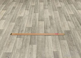 Breno PVC TRENTO Chalet Oak 939M – šedobéžové přírodní dřevo, šíře 300 cm
