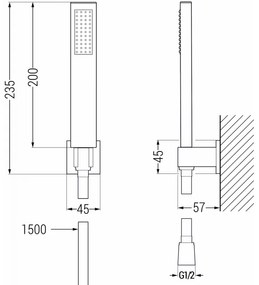 Mexen Zero R02 vanová sada, Zlatá - 71113R02-50