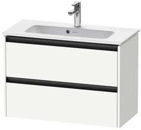 Duravit Ketho.2 - Umyvadlová skříňka 55x81x39 cm, 2 zásuvky, matná bílá K25256018180000