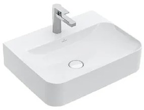 Villeroy & Boch Finion - Umyvadlo se skrytým přepadem, 600x470 mm, s CeramicPlus, alpská bílá 416864R1