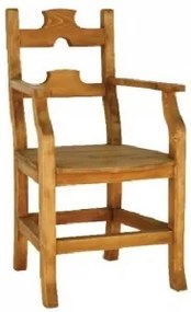 Jídelní židle z masivu 12 - výběr moření, 01Moření K13 - bělená borovice