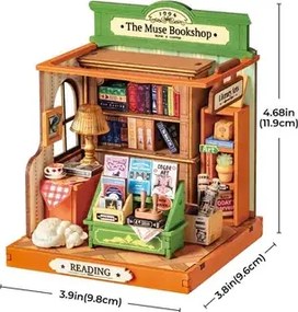 RoboTime Miniatura domečku Knihkupectví