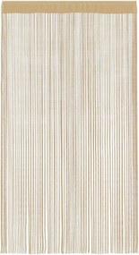 Provázkové záclony, 2 ks, 100x250 cm, béžová 132404
