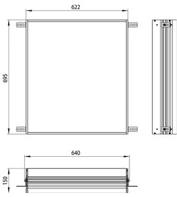 Emco Select - Vestavěný rám 600 mm, 949700001