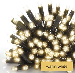 D2AW03 Vánoční Profi LED spojovací řetěz černý, 10 m, venkovní i vnitřní, teplá bílá