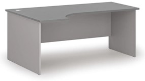 Rohový kancelářský psací stůl PRIMO GRAY, 180x120 cm, levý, šedá/grafit