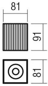 Redo 01-3408 - Bodové svítidlo DELPHI 1xGU10/7W/230V 8,1x8,1 cm zlatá