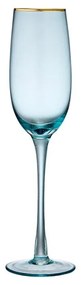 Modrá sklenice na šampaňské Ladelle Chloe, 250 ml