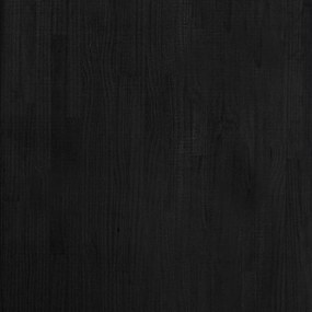 Úložný regál černý 60 x 30 x 105 cm masivní borovice - Default Title