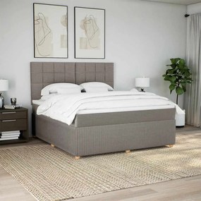 Box spring postel s matrací taupe 180x200 cm textil 3292139
