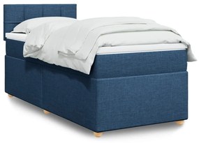 Box spring postel s matrací modrá 80x200 cm textil 3286513