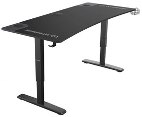 Herní stůl ULTRADESK CRUISER BLACK – 160x70 cm
