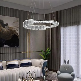 Toolight Toolight, LED křišťálové osvětlení 60cm, APP1529-CP60, chromová, OSW-06401