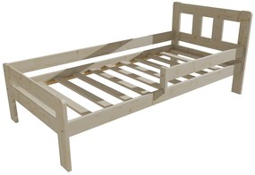 Vomaks Dětská postel se zábranou VMK010C KIDS Rozměr: 70 x 160 cm, Barva: surové dřevo