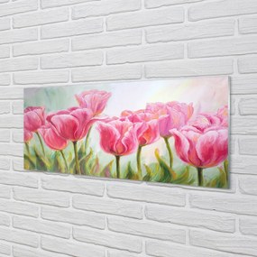 akrylový obraz tulipány obrázek 120x60 cm