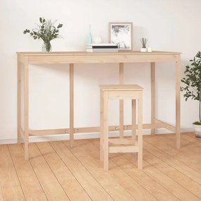 Barový stůl 180 x 80 x 110 cm masivní borové dřevo - Default Title
