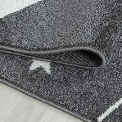 Vopi Dětský koberec Kids 610 grey Kulatý 120 cm průměr