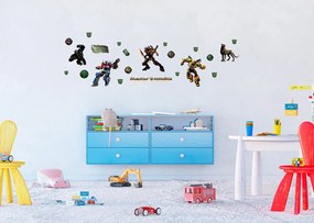 Dětská samolepka na zeď Transformers Útok | 42.5 x 65 cm | DDKM1671
