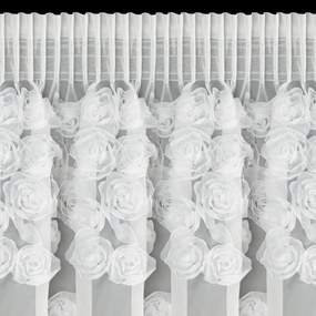 ZÁCLONA NA PÁSCE DIANA1 140X270 CM BÍLÁ