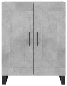 Skříň highboard betonově šedá 69,5x34x180 cm kompozitní dřevo,  3189985
