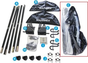 | Náhradní kryt pro zastřešení Marimex Pool House Control 3,66 m, druky | 10992091