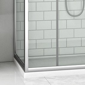 Roth Obdélníkový sprchový kout LLD4+LLB Varianta: šířka dveří: 130 cm, šířka pevné části: 90 cm, orientace: Uni - (LLD4/1300_LLB/900_br_tr), Barva profilů a typ výplně: profily: brillant, výplň: transparent