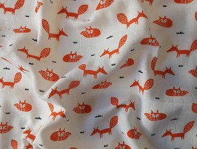 PREM Bavlněná tetra osuška Liška oranžová Bavlna 90/100 cm