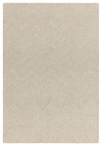 Krémový ručně tkaný koberec s příměsí vlny 200x290 cm Theodore Chevron – Asiatic Carpets