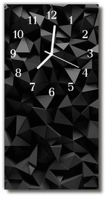 Nástěnné hodiny vertikální Moderní geometrie 3d grafika