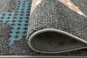 Dětský koberec Lima C264A Hvězdy šedý