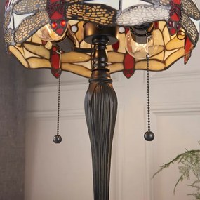 Endon 64086 - Stolní lampa Tiffany DRAGONFLY 2xE27/60W/230V pr. 30 cm