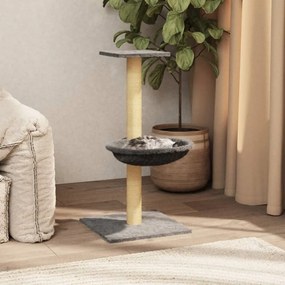 Škrabadlo pro kočky se sisalovým sloupkem světle šedé 74 cm 171589