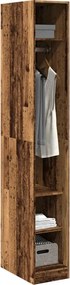 Šatní skříň old wood 30 x 50 x 200 cm kompozitní dřevo 3307691
