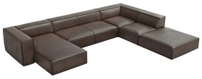 Hnědá kožená rohová pohovka (pravý roh) Madame – Windsor &amp; Co Sofas