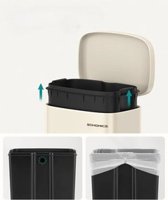 Odpadkový koš Doro 30 L béžový